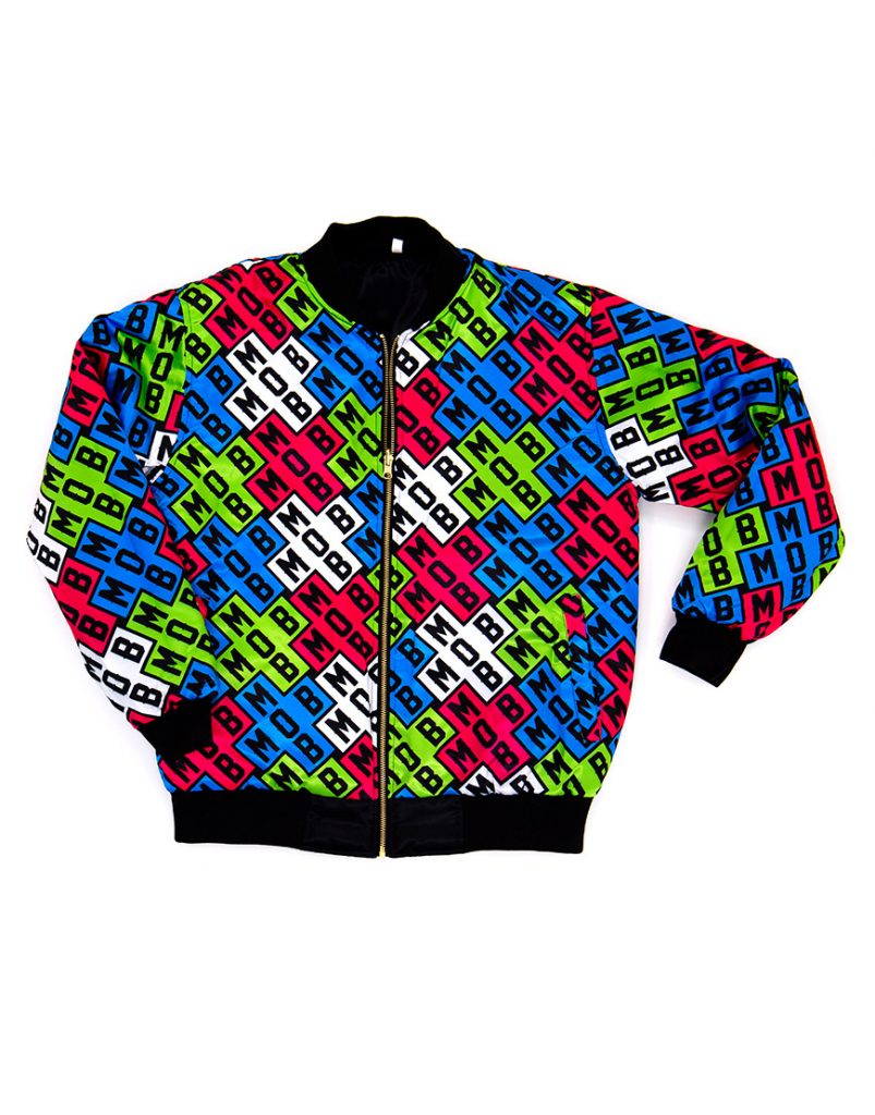 Big Drip Reversible Bomber Jacket Coloured - MOBXLDN